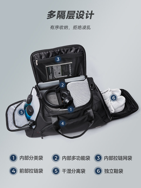 Septwolves men's fitness bag dry and wet separation outdoor backpack ...