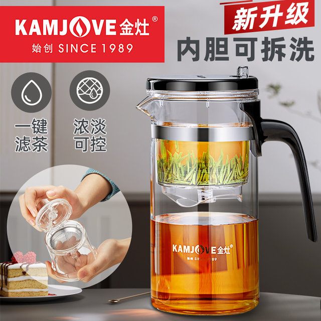 Jinzao TP-165 high temperature resistant glass elegant cup teapot ...