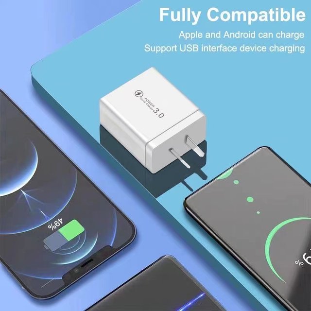 4USB port fast charging QC3.0 multi-port 48w mobile phone charger Australian standard charging ...