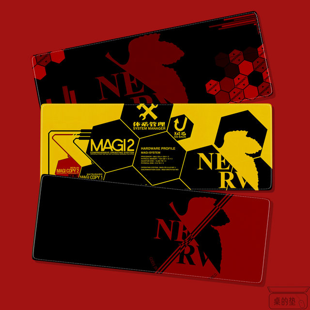 EVA Neon Genesis Evangelion anime nerv mouse pad simple custom desk pad ...