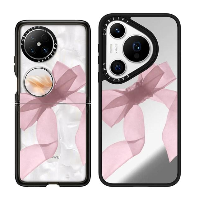 Spot CASETiFY pink organza ribbon bow suitable for Huawei Pura P70 Pro ...