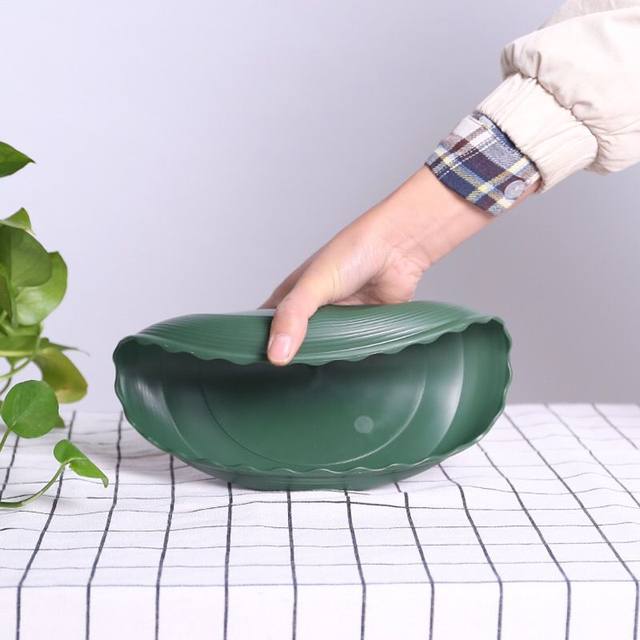 Flower pot tray base plastic thickened round heightened resin pot ...