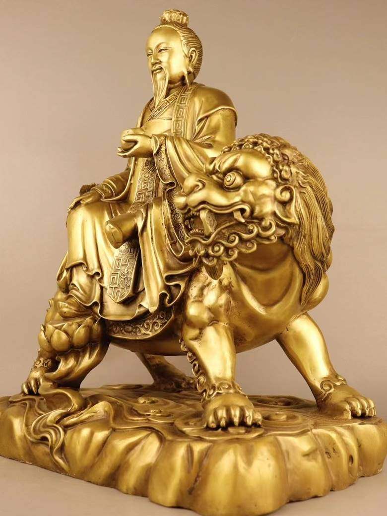 Pure copper Taiyi rescue the bitter Tianzun Taiyi real -life ornament ...