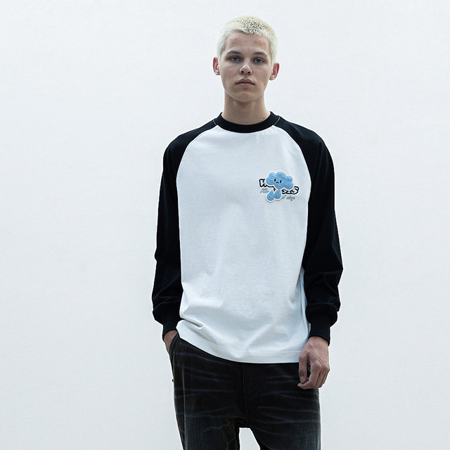 WHOOSIS (unknown name) weather series Velcro raglan long-sleeved T ...