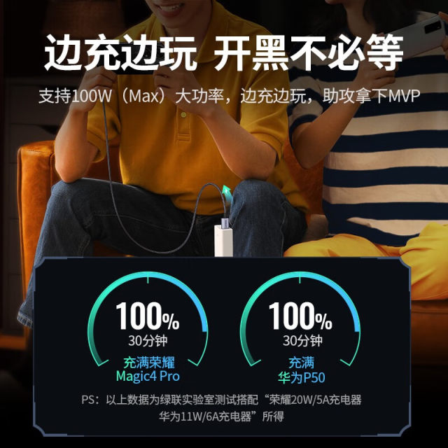 Greenlink type-c elbow data cable 6a5a super 100w fast charging tpyec suitable for Huawei Xiaomi ...