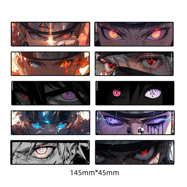 Laser Naruto car sticker scratch sticker Sharingan anime electric car ...