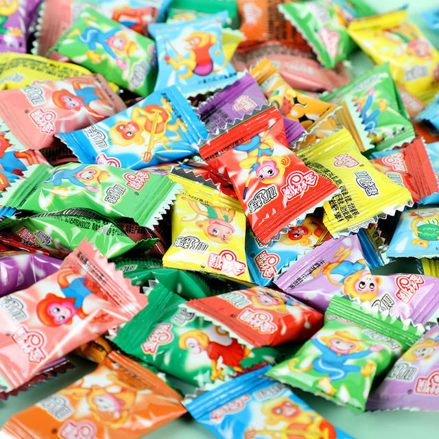 Authentic golden monkey cylindrical square original toffee childhood ...