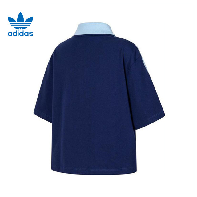 adidas Adidas clover autumn women's sports casual short-sleeved T-shirt ...