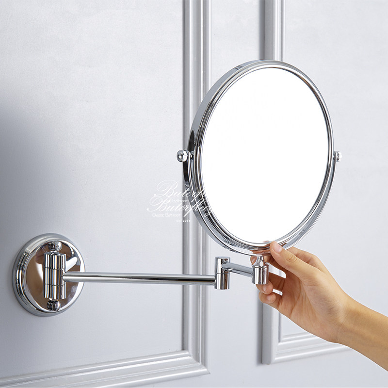 Die Tao's New 6-Inch Pure Copper Beauty Mirror with Folding Telescopic ...