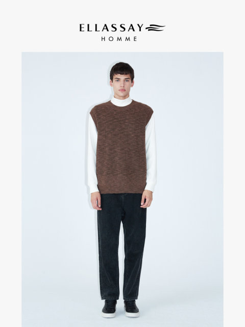 Ellassay Ge Li Thinking Men's Men's Autumn and Winter Varic Vintage Vetera