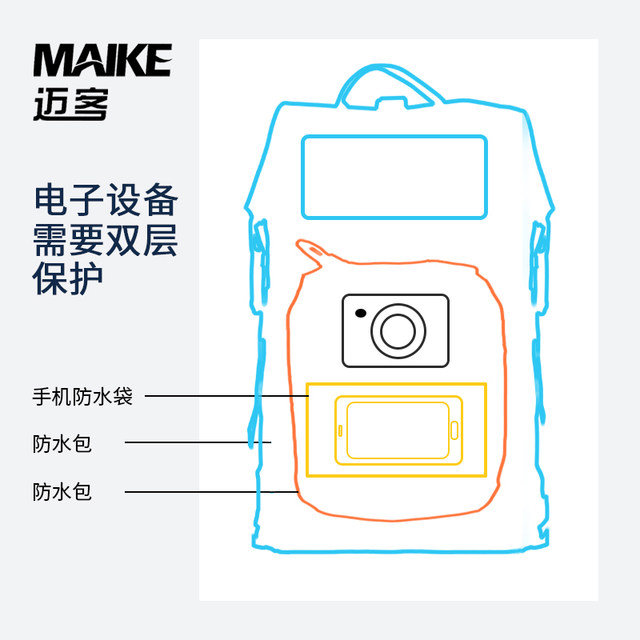 MAIKE high-performance outdoor waterproof bag travel mountaineering ...