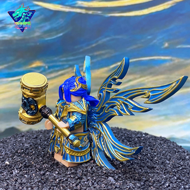 Menglin Douluo Tang San Poseidon Figure Armor Figure Building Blocks ...