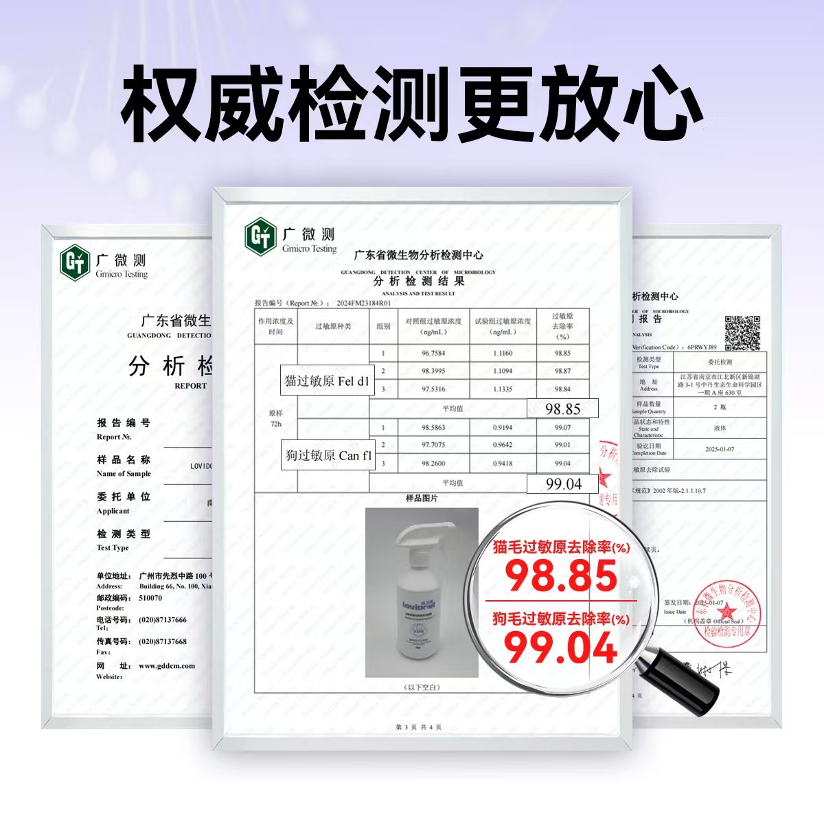 Lovidavi Dog & Cat Allergy Spray - Anti-Dander & Mite Killer