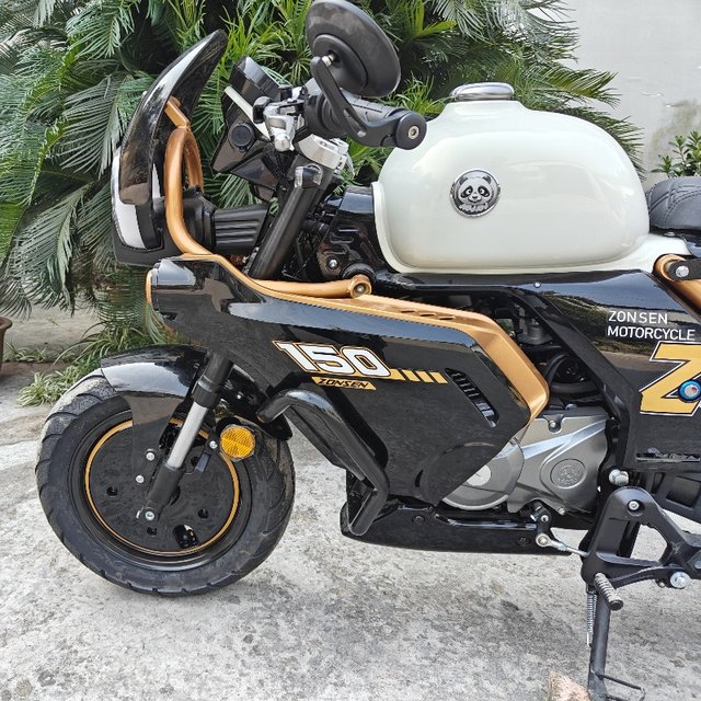 Suitable for Zongshen Bear mini bubble 150cc tail rack modified bumper guard bar anti-fall bar ...