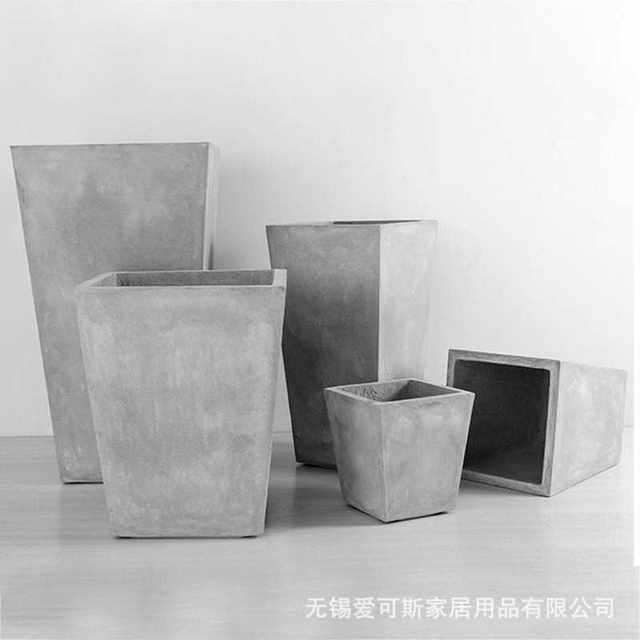 Irregular creative trapezoidal magnesium mud pot pastoral home ...
