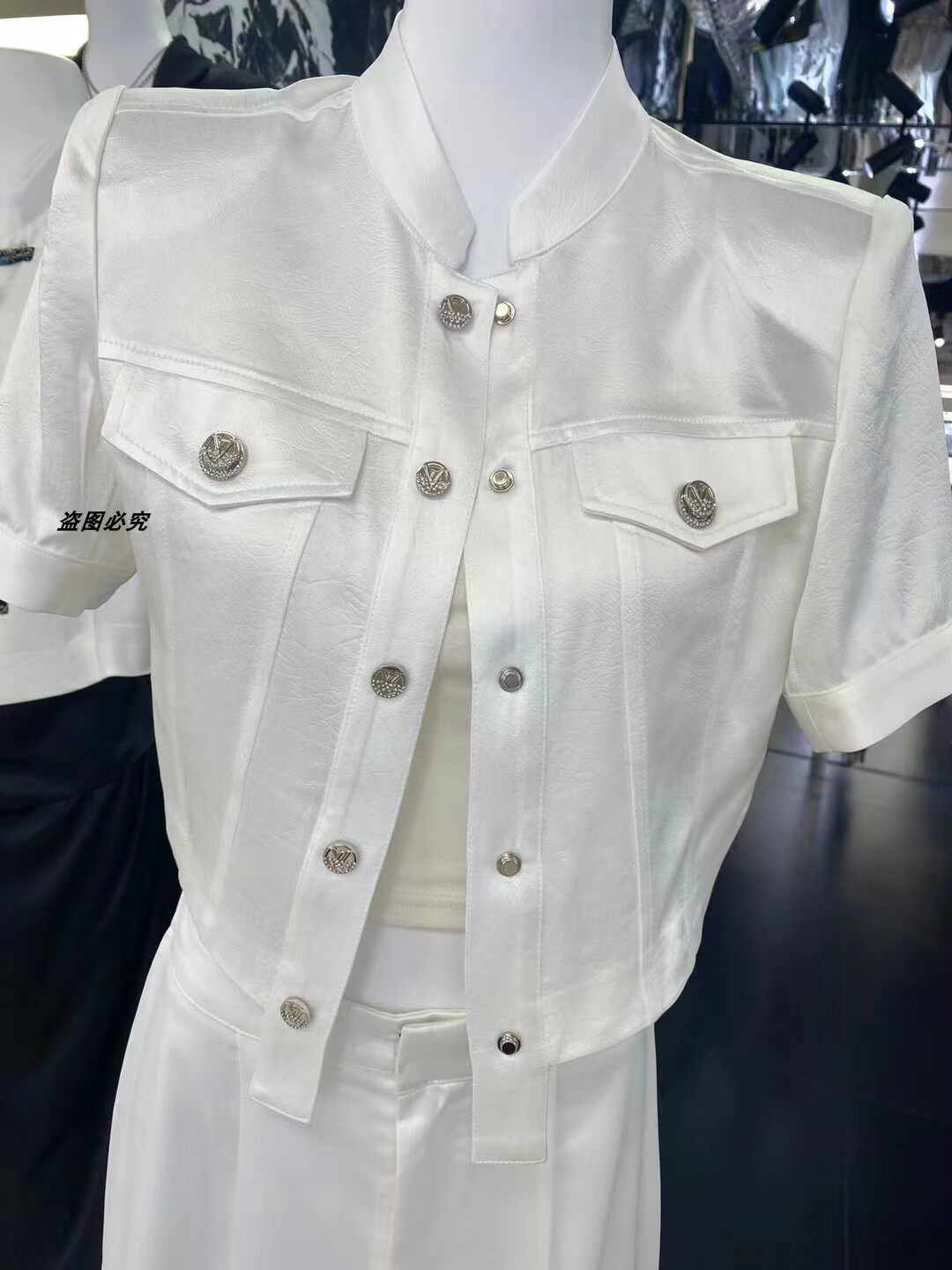 European station short coat for ladies, fashionable acetate design ...