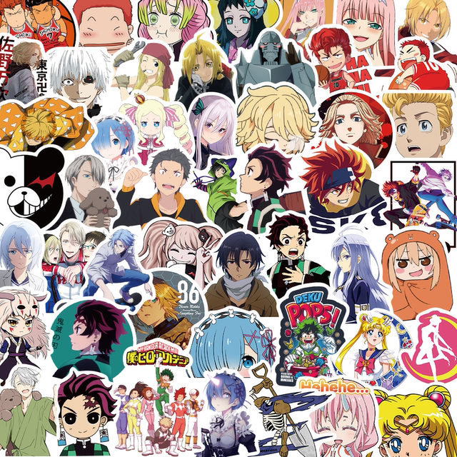 700 Japanese hot-blooded anime collection stickers Demon Slayer ...