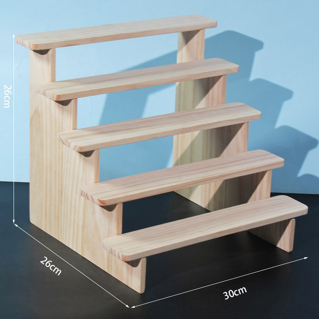 Solid Wood Display Rack Storage Rack Desktop Figurine Bubble Mart Blind ...