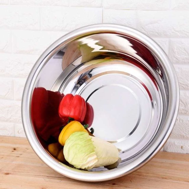 Food-grade 304 stainless steel basin for home kitchen egg-beating and ...