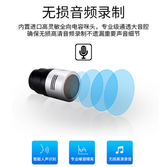 Recording pen, professional high-definition noise reduction, small ...