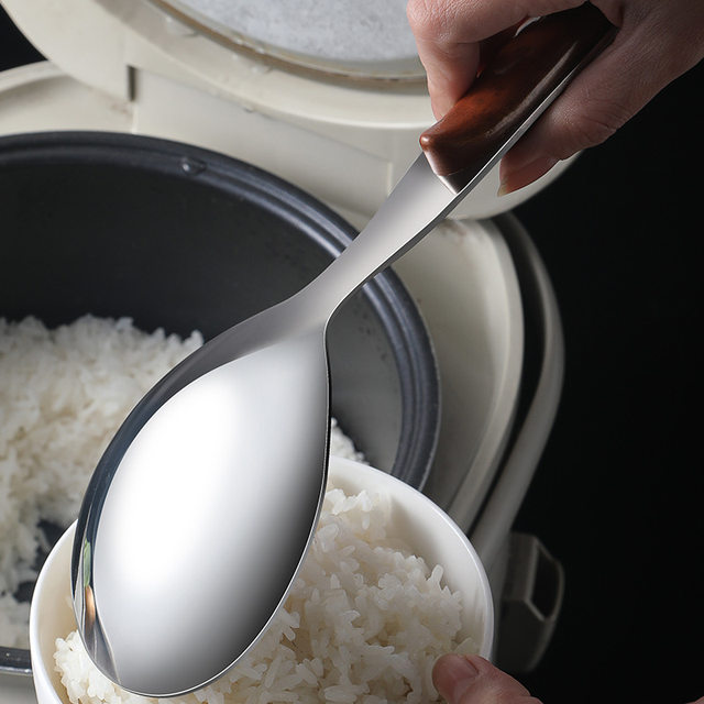 Stainless steel rice spoon, kitchen utensils, rice spoon, porridge ...