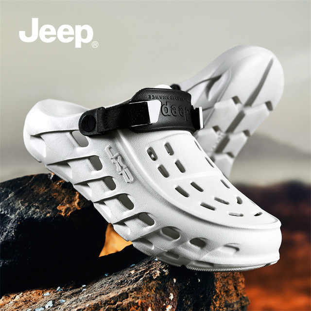 JEEP Jeep Crocs Men's Summer Outerwear 2024 New Slippers Men's Summer ...