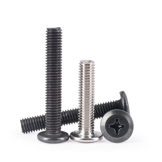 Black edge furniture screw round head bevel edge cross screw children's ...