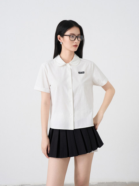 Li Yunuo MPBY School 2025' Laiser + Cotton' College Style Short Sleeve ...
