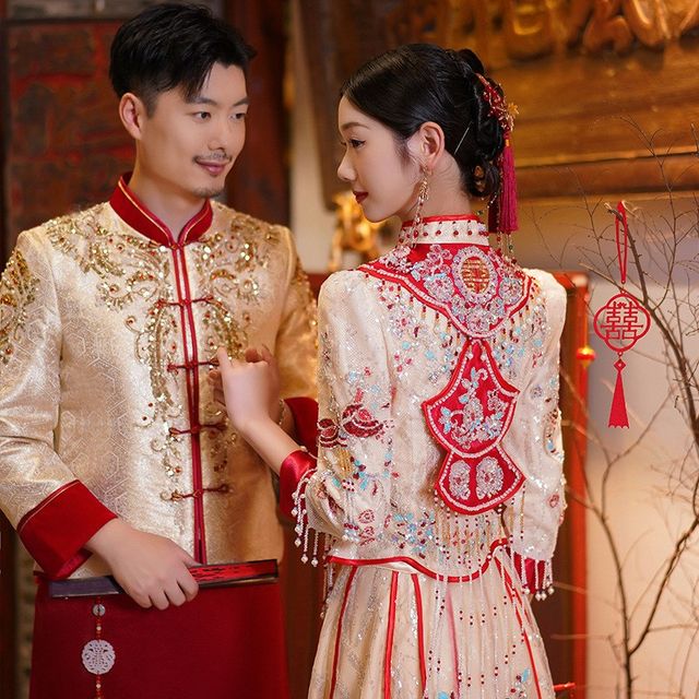 Suda Xiuhe Service Men's 2024 Summer New X Chinese Ruby Men's Wedding ...