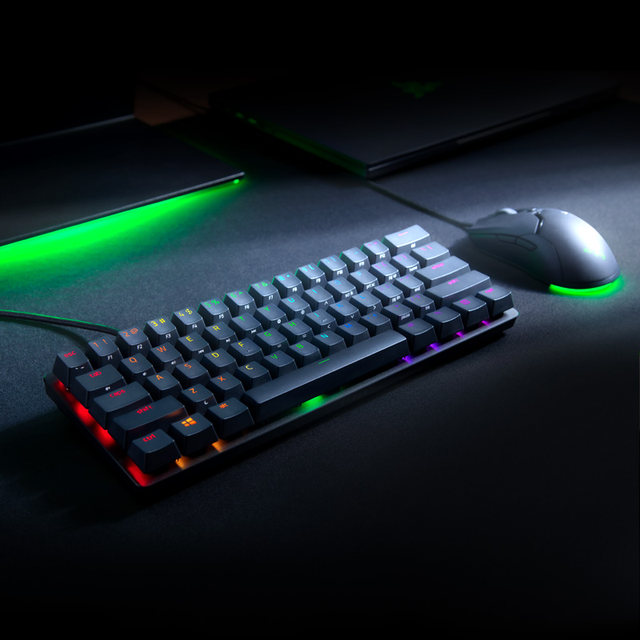 Razer Hunter Light Spider mini 61-key optical axis gaming notebook RGB ...