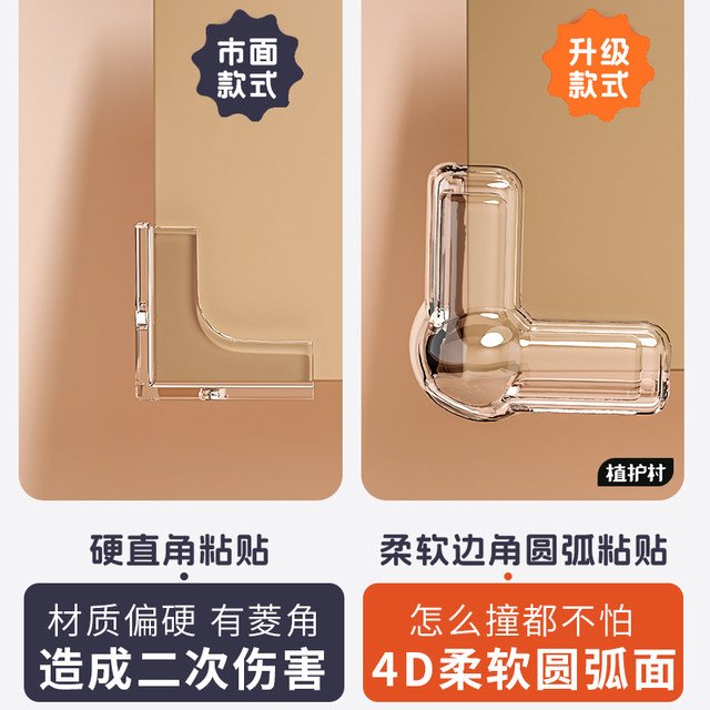 Anti -collision corner table corner soft silicon gum anti -collision ...