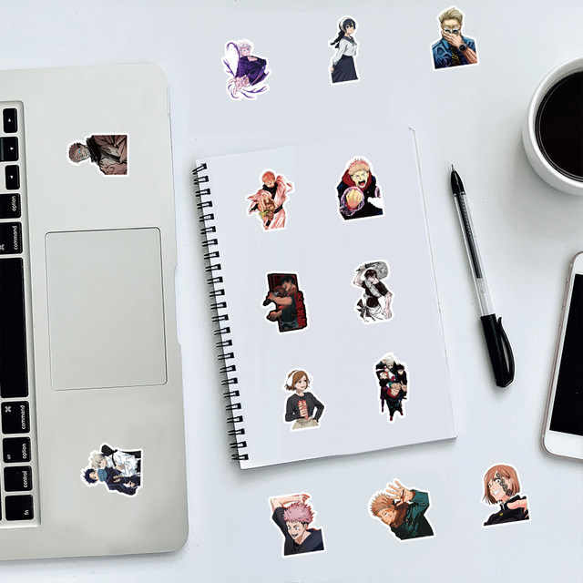 50 spell-returning stickers, Japanese comic color waterproof, handsome ...