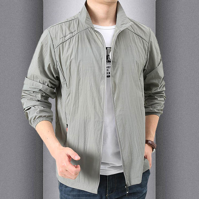 2024 Bingshi Speed drying sunscreen jacket summer men's stand -up ...