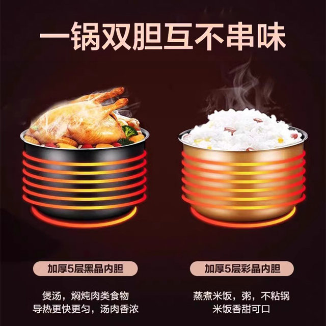 Midea electric pressure cooker 5L large-capacity household rice cooker ...