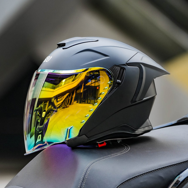 FEISU motorcycle helmet 3/4 helmet 3/4 large size men's summer electric ...