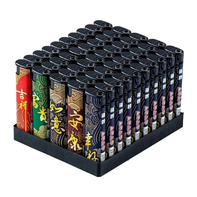 [50] windproof lighter ordinary For Home open flame disposable lighter ...