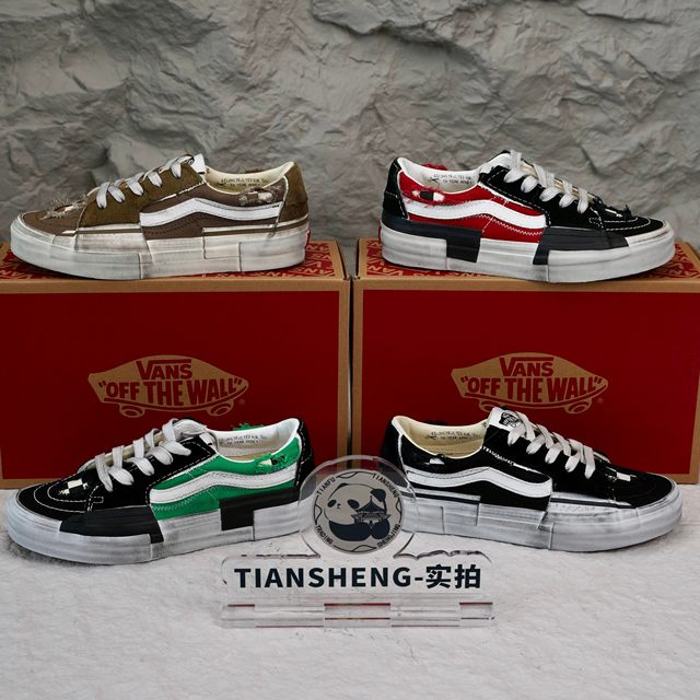 Vans Sk8-Low dirty deconstruction destruction high-end distressed low ...