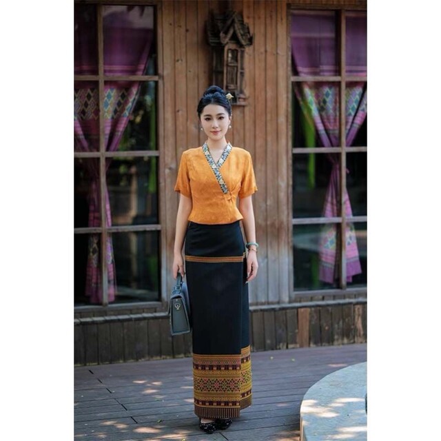 Dai clothing women's long skirt suit clothing Thailand net red national ...