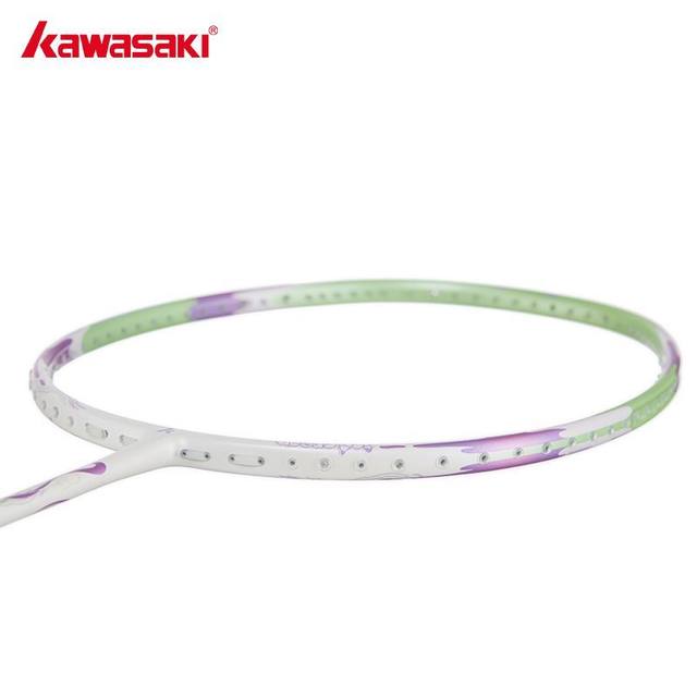 Kawasaki Kawasaki ice cream badminton racket ultra-light 5U full carbon ...