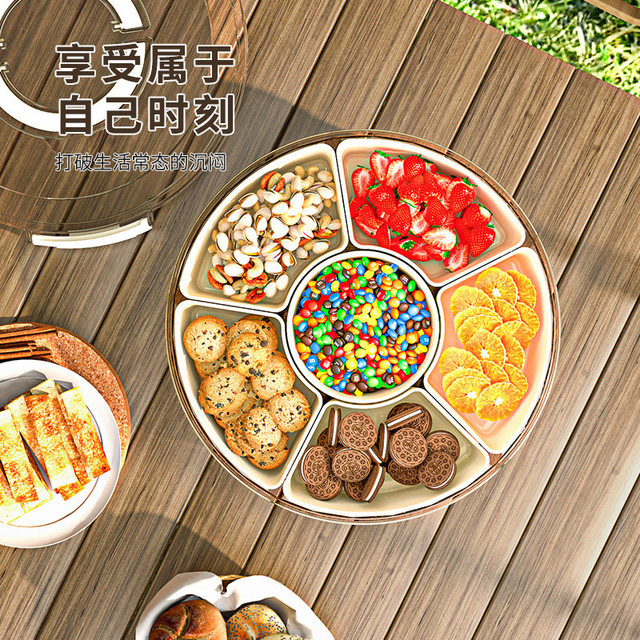 Exquisite fruit plate, light luxury, high-end living room and tea house ...