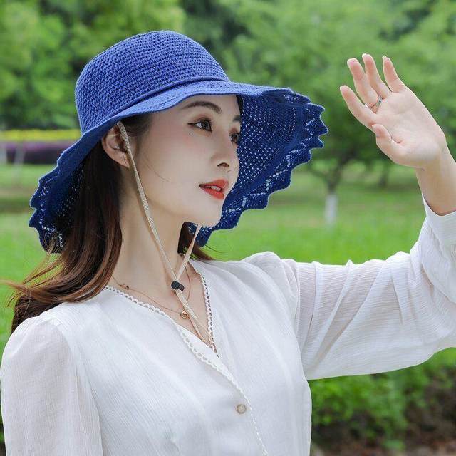 Women's Hat Summer Foldable Washable Korean Sunscreen Sunshade Hat Big ...