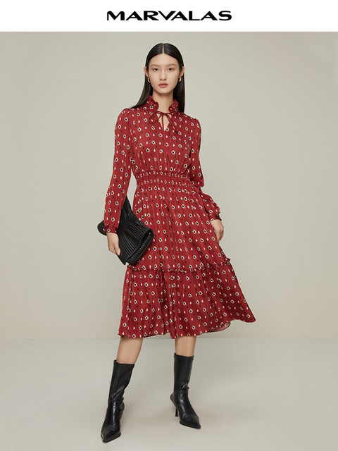 Mandeshi elastic waist shirt dress for women 2025 spring dress new ...