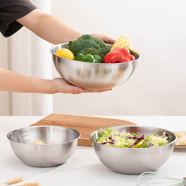 FIVEXI German 304 food -grade stainless steel cooking basin knead ...