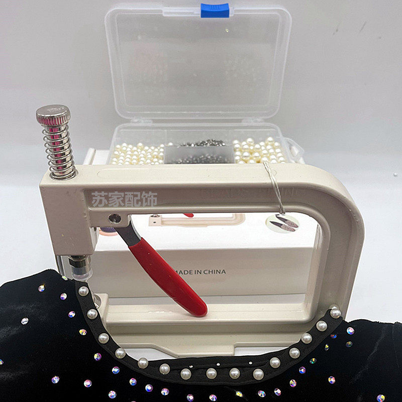 New beading machine nail pearl nail diamond four -clap clothing, beads ...