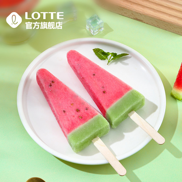 lotte Lotte Korea imported watermelon flavored ice cream red watermelon ...