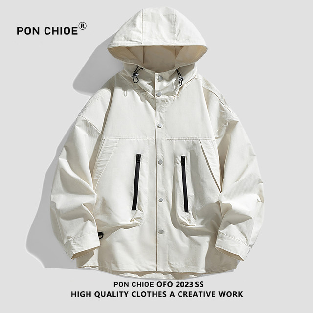 Ponchioe Fashion Brand Japanese Work Jacket Men's Spring and Autumn New ...