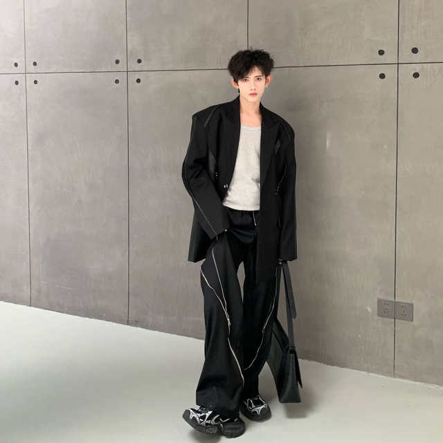 British Yali Men's Shoulder Shoulder Suit Jacket Spring and Autumn ...