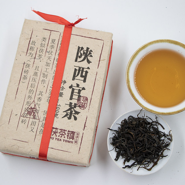Jingyang Fu Tea Fu Tea Town Red Ribbon 500g Hand-built Fu Brick Tea ...
