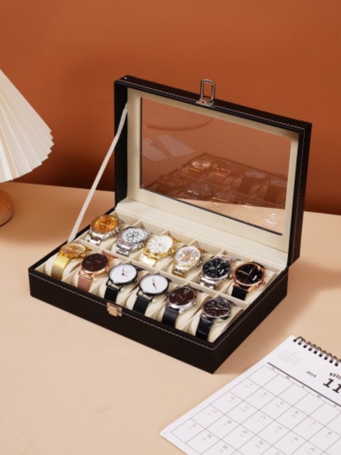 Leather watch box, watch storage box, watch display box, watch box ...