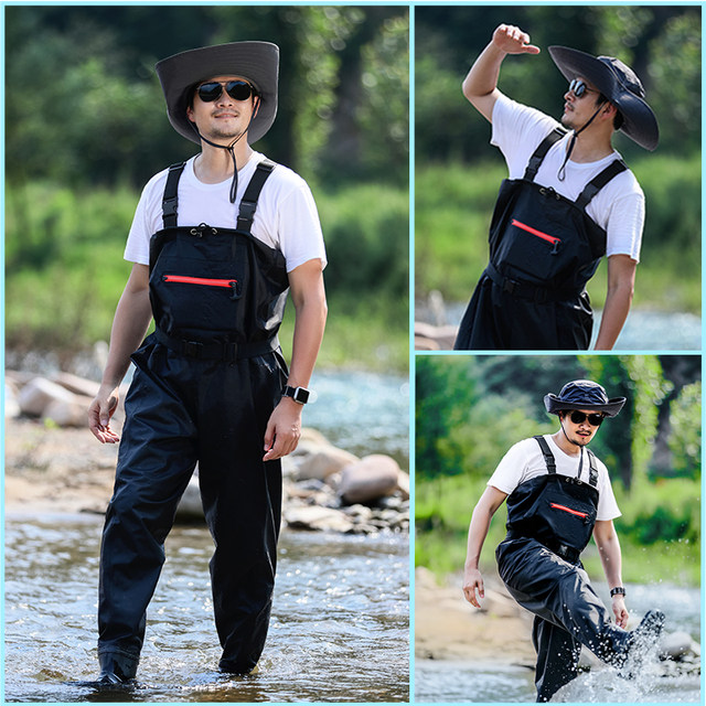 Wear-resistant wading waist pants Luya equipment catching sea water ...